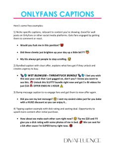 OnlyFans Captions | Divafluence